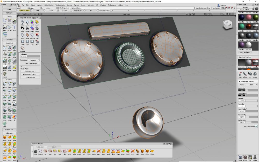 CAD 4 Autodesk Alias Autostudio- Level 2/Intro to SubD-Modeling - Produktdesign